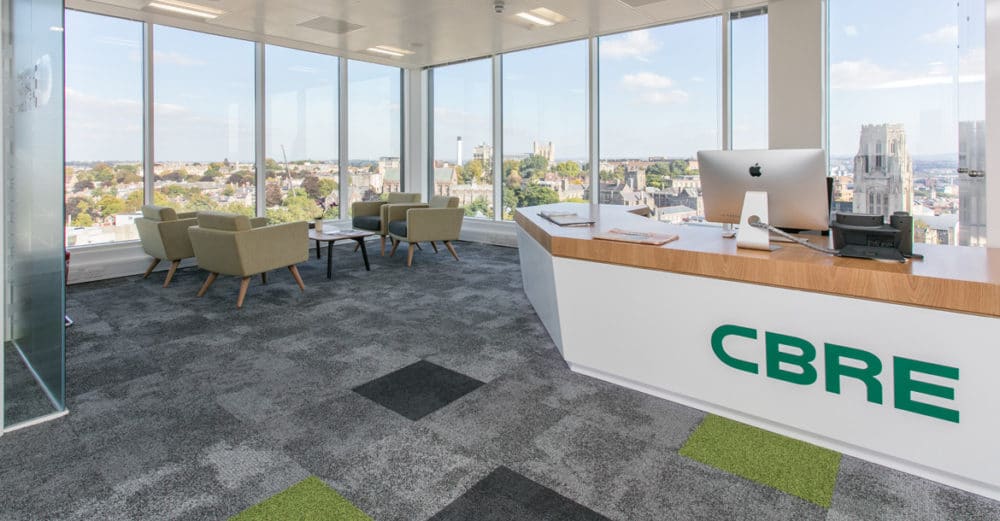 CBRE new office space refreshes working culture with Interface ...
